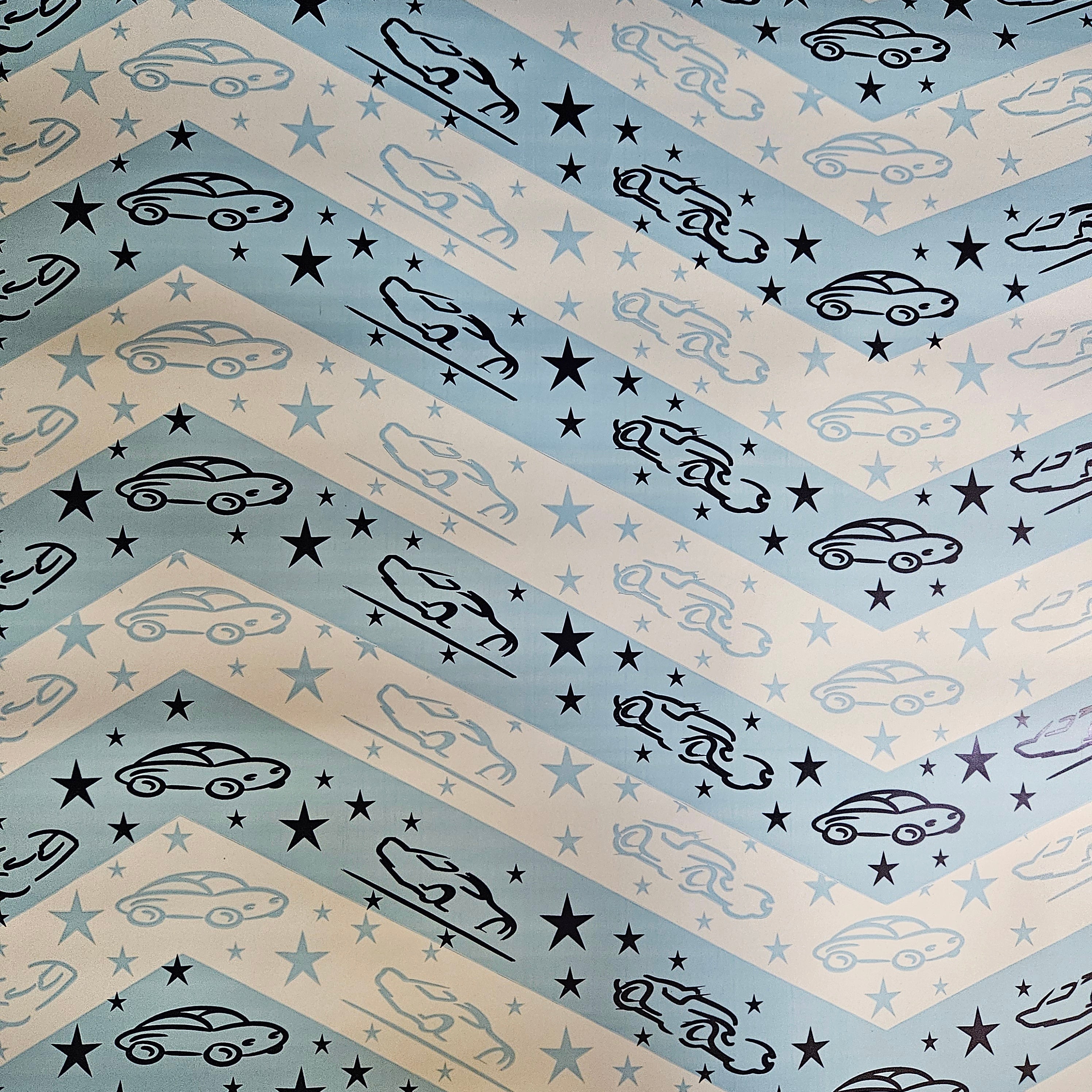 Wrapping Paper Blue Cars (10 Meter Roll) – B Moore Giftwrap Solutions
