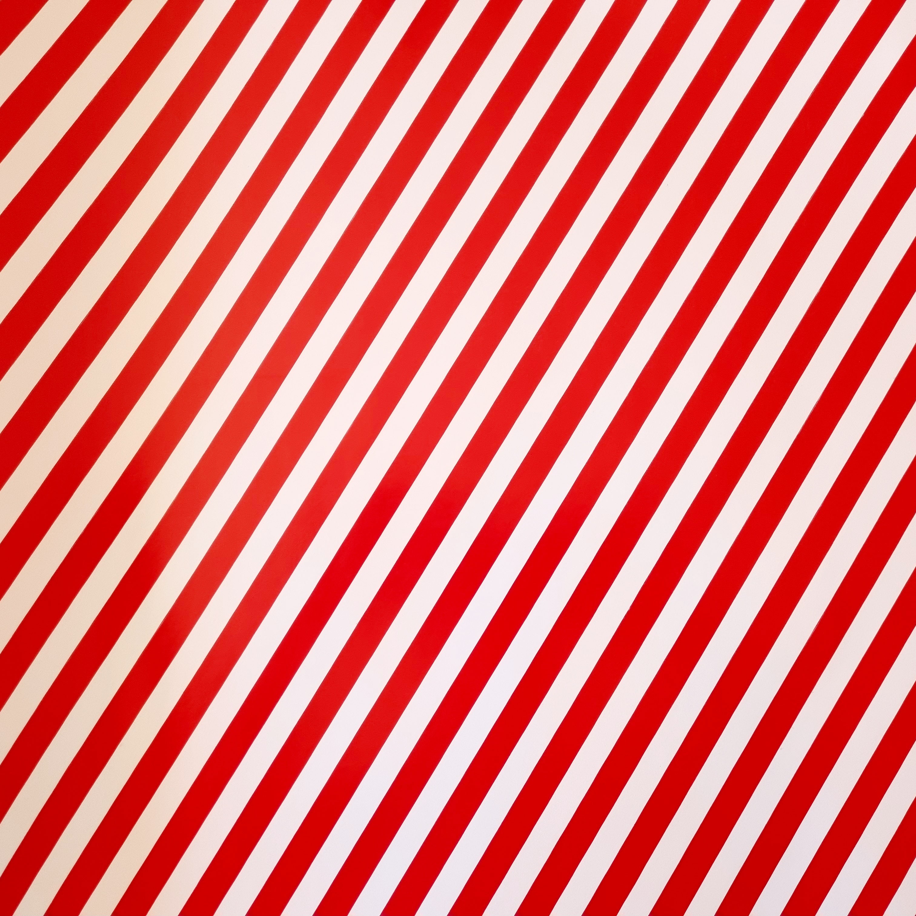 Christmas Wrapping Paper Red and Light Pink Diagonal Stripes (10 Meter ...